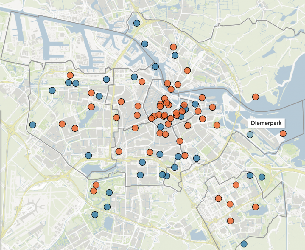 Weinig rust in West volgens kaart met drukke en rustige plekken ...